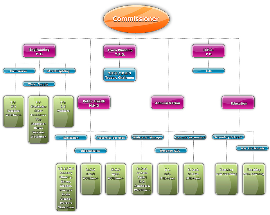 Organisational Chart, Shadnagar Municipality